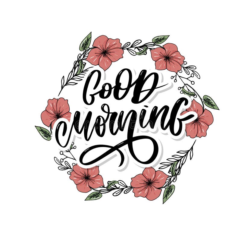 Good Morning Word Black Background Stock Illustrations – 694 Good ...