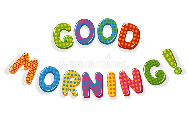 Good Morning Round Stock Illustrations – 789 Good Morning Round Stock ...