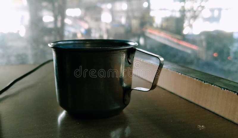 Good Morning Tea steel Mug stock image. Image of morning - 167237909