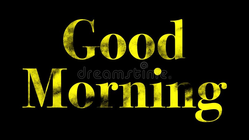 Good Morning Text with Gold and Rust Stock Illustration - Illustration ...