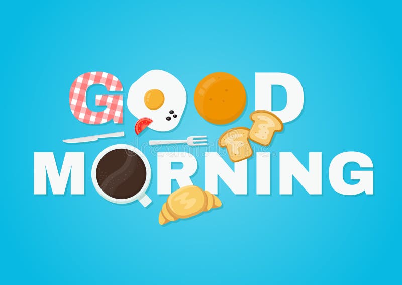 Good Morning. Coloring Page. Vector Illustration. Stock Vector ...