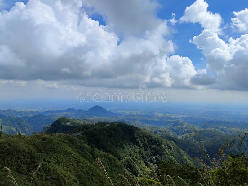 Good Morning Viue in the Mountain in the Foresh Stock Image - Image of ...