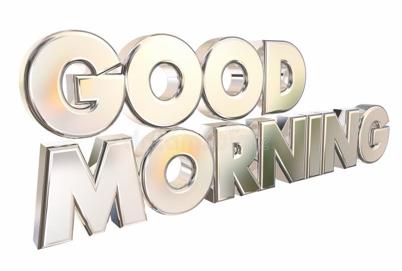 Good Morning Welcome Introduction Stock Illustration - Illustration of ...