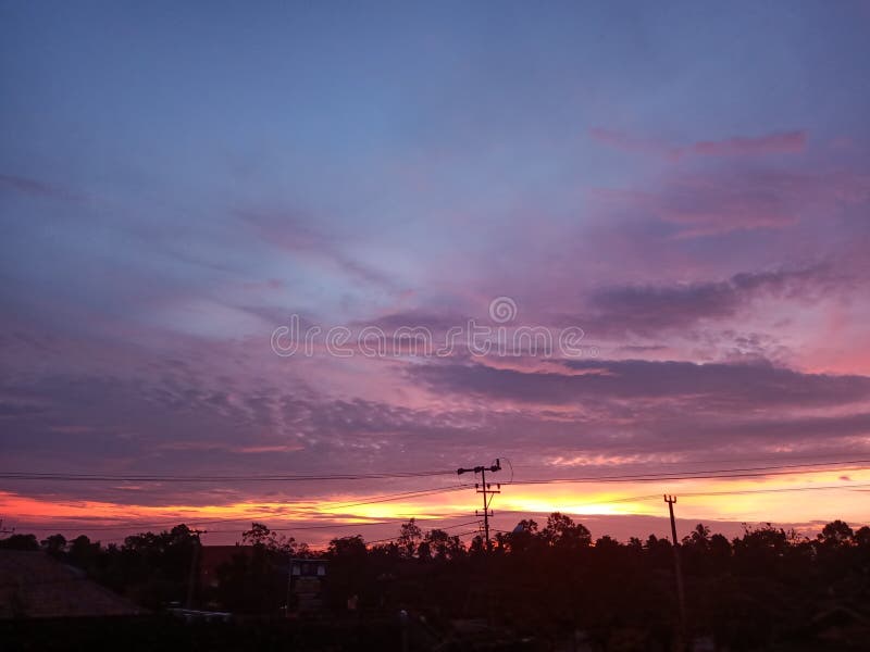 Good morning world stock photo. Image of cumulus, skyline - 207721252