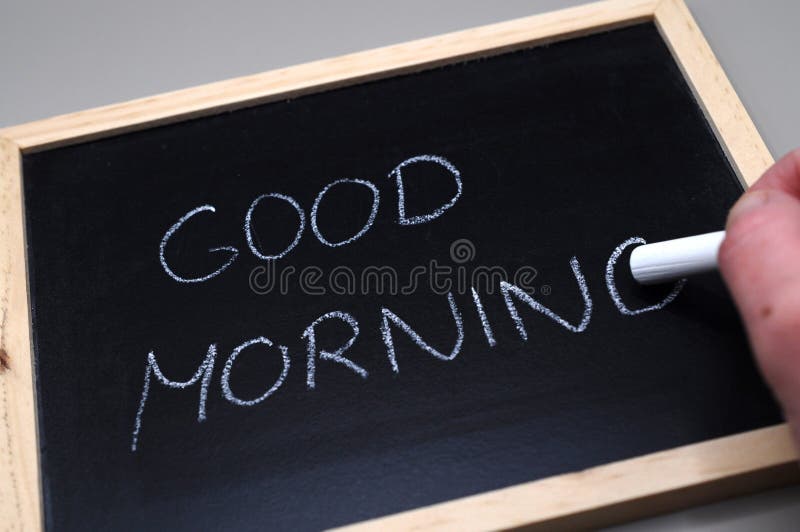 Good morning write stock illustration. Illustration of board - 360417623