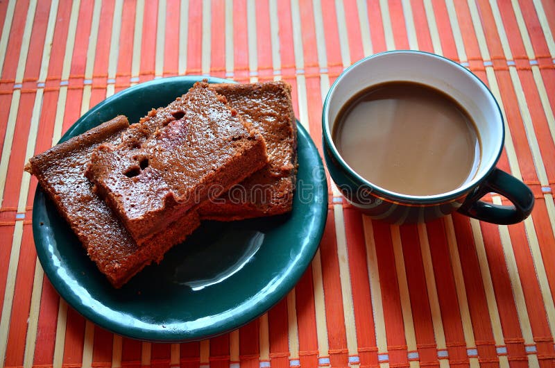 Good Mornings with Coffee and Cake Stock Photo - Image of fresh, creamy ...