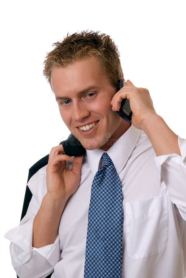 Good News stock image. Image of jacket, phone, communications - 3977145