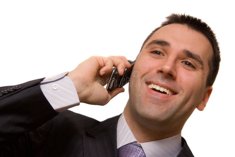 Salesman on phone stock photo. Image of executive, expression - 890404