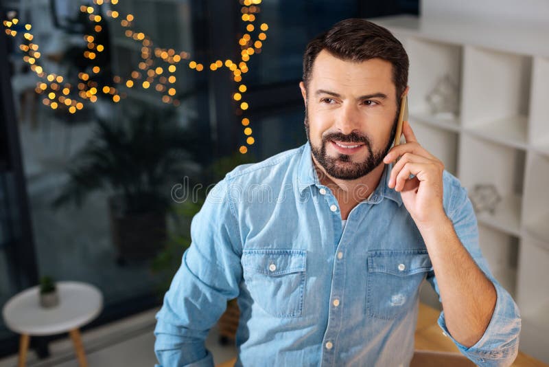 Cheerful Positive Man Smiling Stock Image - Image of male, idea: 99277229 Cheerful Positive Man Smiling Stock Image - Image of male, idea: 99277229