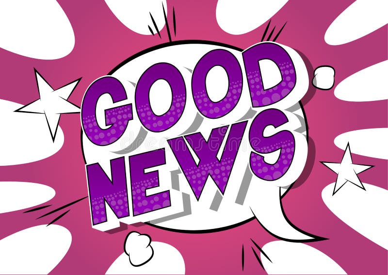 Good News - Comic Book Style Word. Stock Vector - Illustration of ...