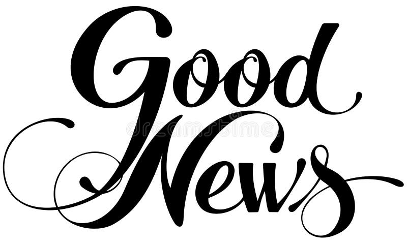 Good News - Custom Calligraphy Text Stock Vector - Illustration of ...