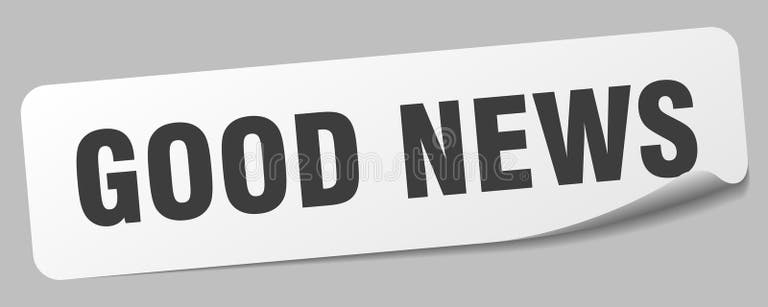 Good News Sticker. Good News Label Stock Vector - Illustration of ...