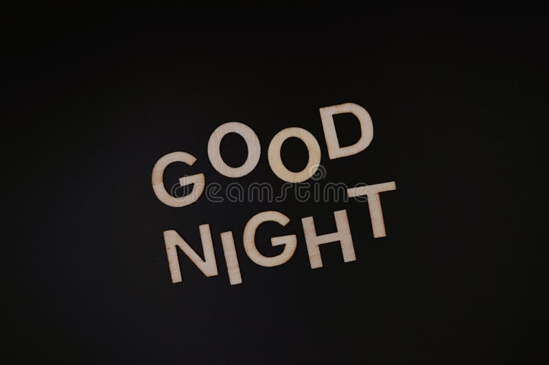 Good night background stock image. Image of poster, black - 358211051