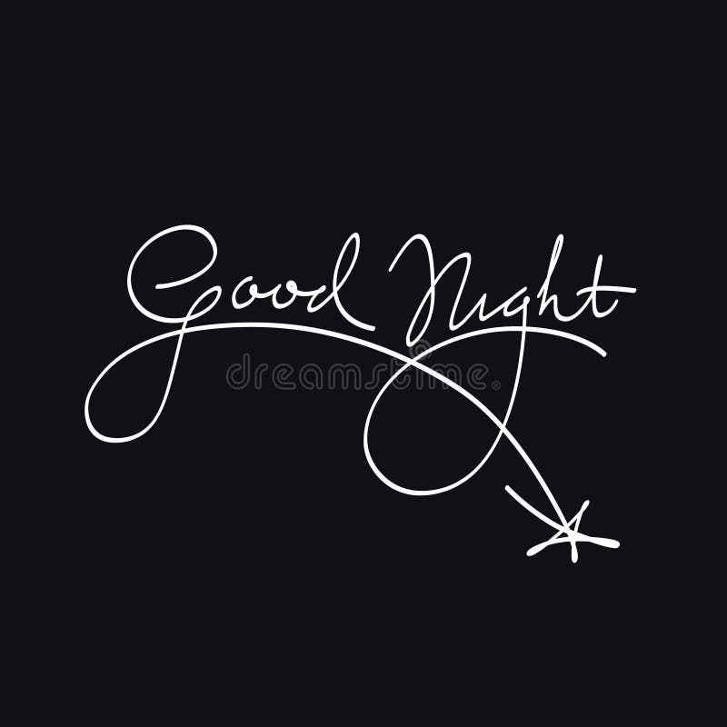 Good Night Letter Stock Illustrations – 1,747 Good Night Letter Stock ...