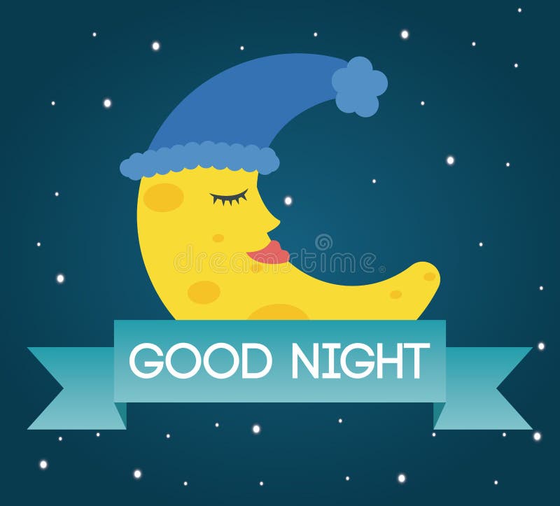 Good Night design stock vector. Illustration of relaxing - 59061818