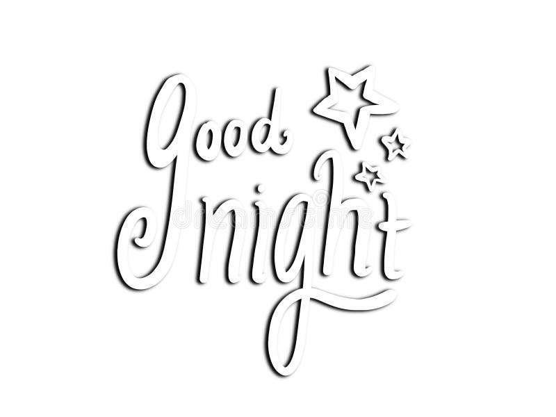 Goodnight Calligraphy Stock Illustrations – 149 Goodnight Calligraphy ...
