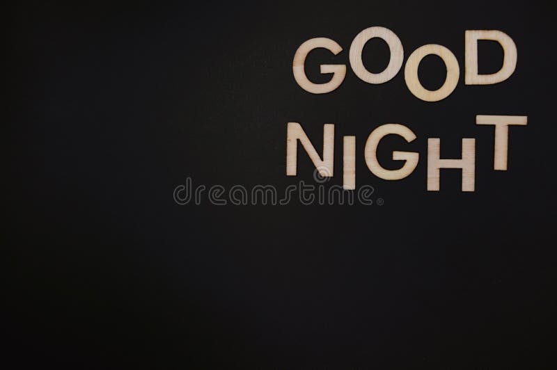 Good night stock image. Image of signage, number, banner - 358211071