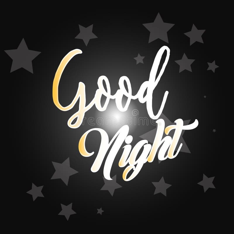 Good Night Logo Design Vector Stock Vector - Illustration of star ...
