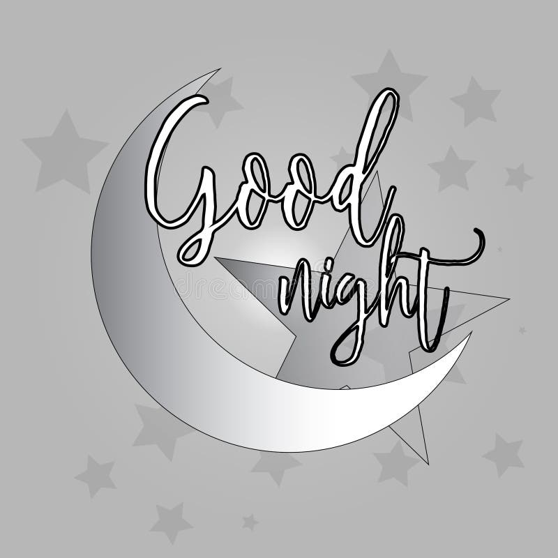 Good Night Logo Design Vector Stock Vector - Illustration of poster ...