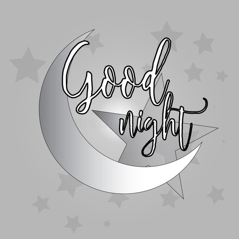 Good Night Logo Design Vector Stock Vector - Illustration of poster ...