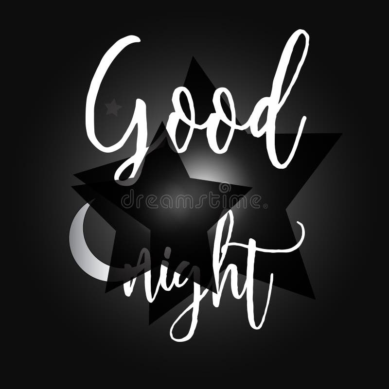 Good Night Logo Design Vector Stock Vector - Illustration of isolated ...