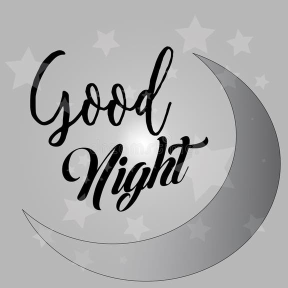 Good Night Logo Design Vector Stock Vector - Illustration of ...