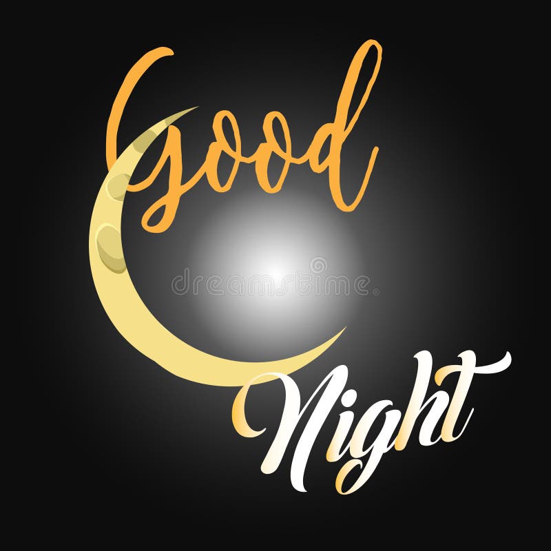 Good Night Logo Design Vector Stock Vector - Illustration of typography ...