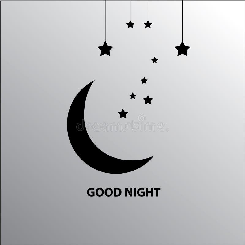 Good Night Logo Vector Template Design Stock Illustration ...