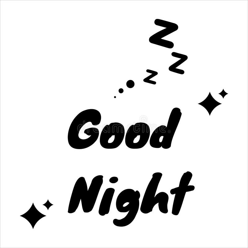 Good Night. Good Night Poster Design. Good Sleep. Sleep Stock Vector ...