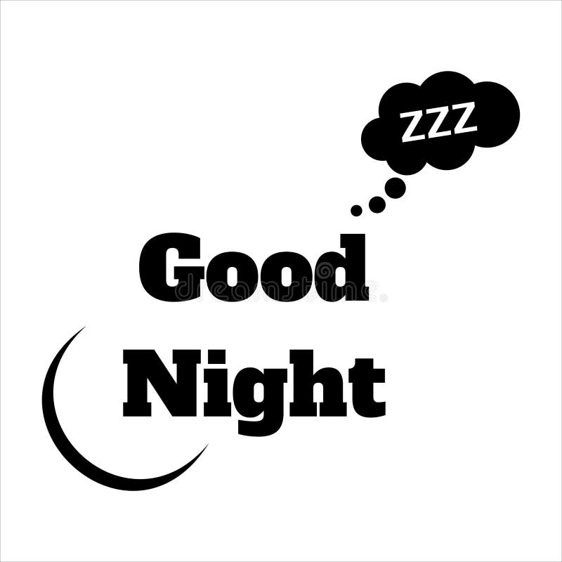 Good Night. Good Night Poster Design. Good Sleep. Sleep Stock Vector ...