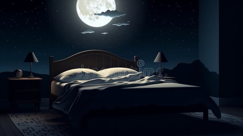 Sleep Well Vector Poster. Illustration Items Vector Set Isolated for ...