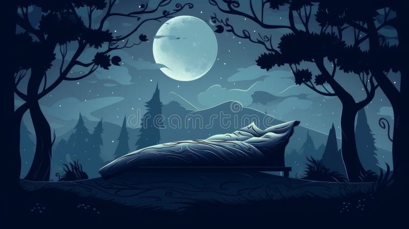 Sleep Well Vector Poster. Illustration Items Vector Set Isolated for ...