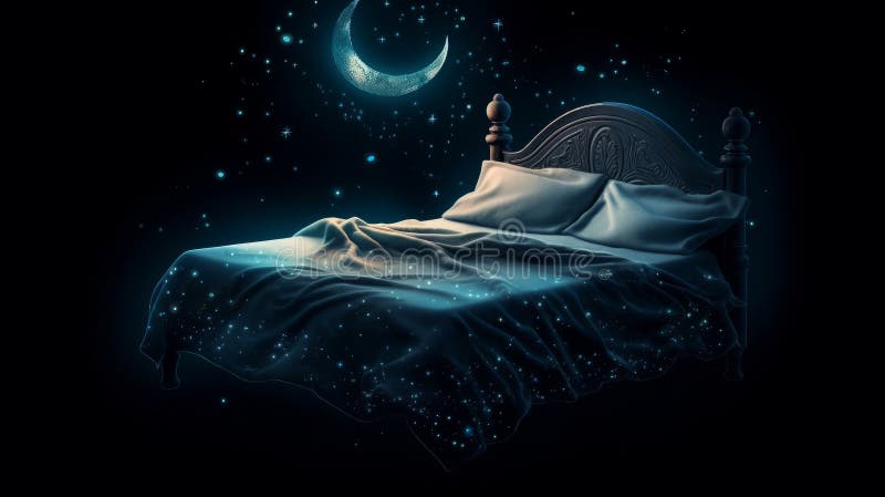 Sleep Well Vector Poster. Illustration Items Vector Set Isolated for ...