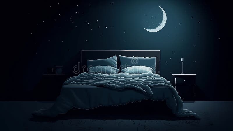 Sleep Well Vector Poster. Illustration Items Vector Set Isolated for ...
