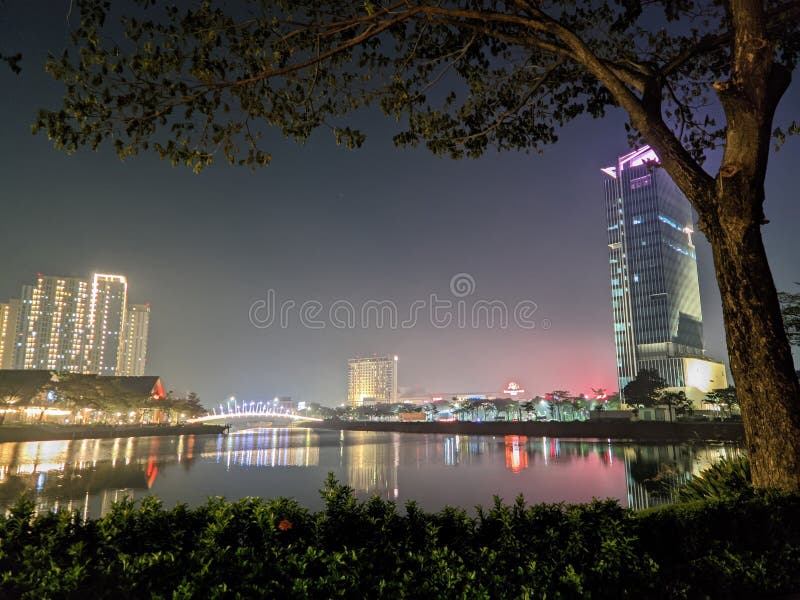 Good Night View Bekasi City Stock Photo - Image of good, city: 282429526