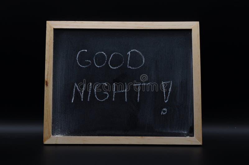 Good night stock photo. Image of sign, black, white - 360417388