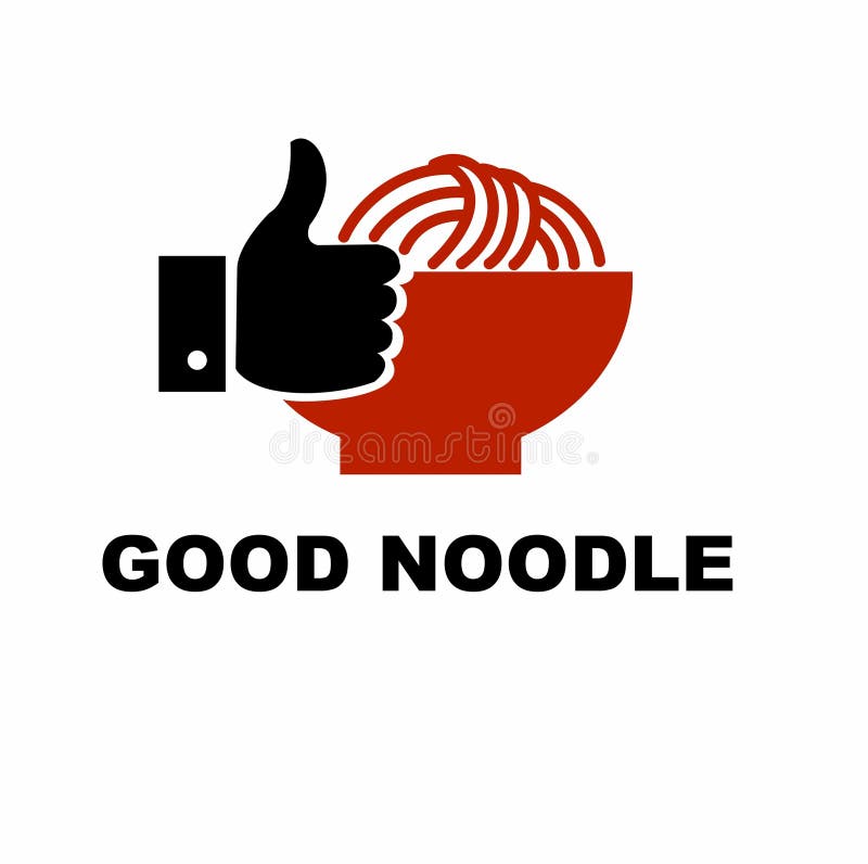 Good Noodle Logo Design Concept Stock Vector - Illustration of food ...