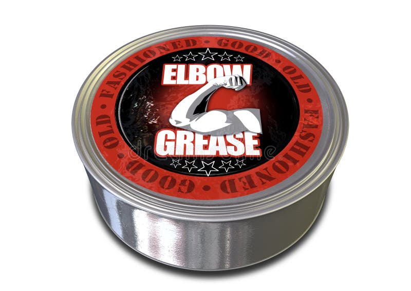 Good Old-Fashioned Elbow Grease Stock Illustration - Illustration of ...