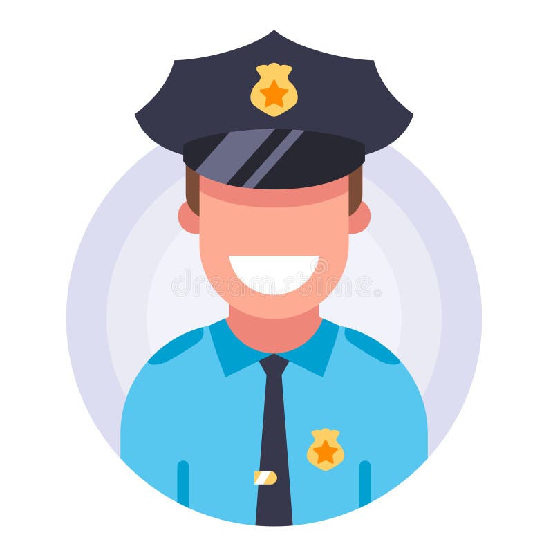 Police Character Illustration Stock Vector - Illustration of brand ...