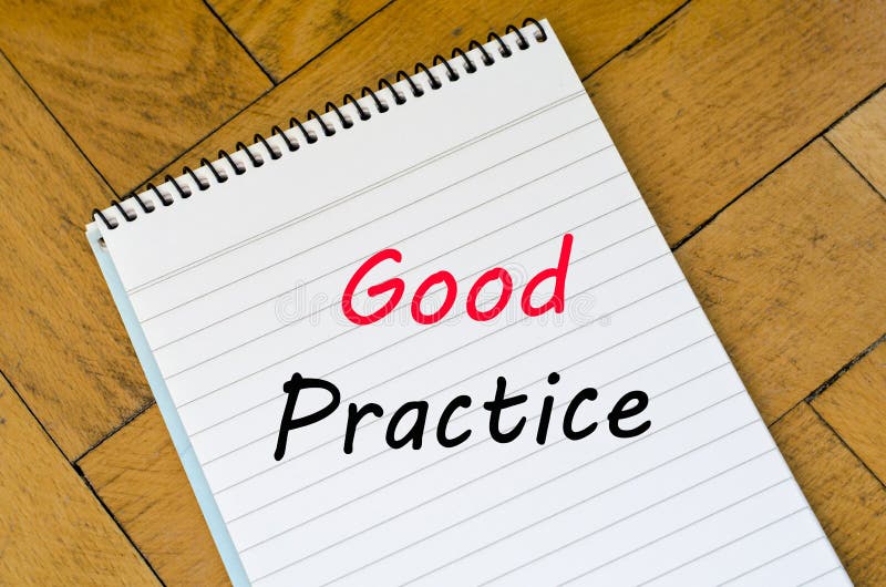 Good Practice Text Concept on Notebook Stock Image - Image of knowledge ...