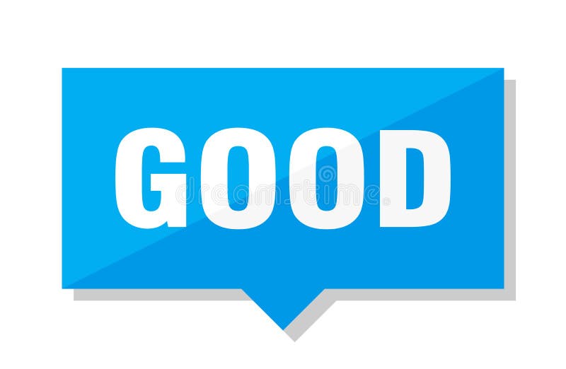 Good Job Blue 3d Realistic Speech Bubble on White Stock Vector ...