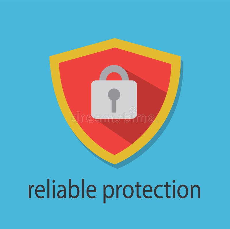 Good protection from bad stock vector. Illustration of emblem - 125367973