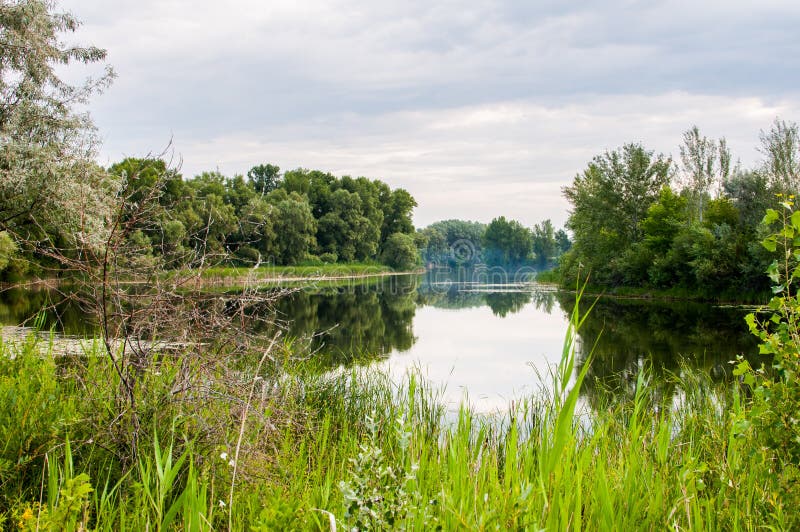 Quiet Morning on the Calm and Most Beautiful Lake Stock Image - Image ...