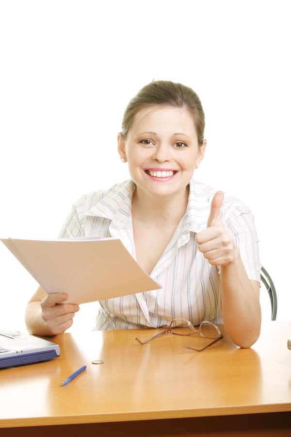 Good report stock image. Image of people, toothy, tabletop - 9060557