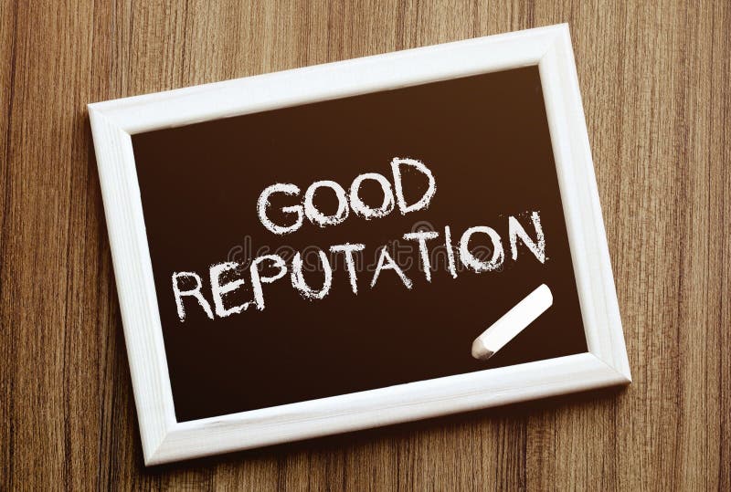 Good Reputation. Hand Writing with Copyspace for Text Stock Photo ...