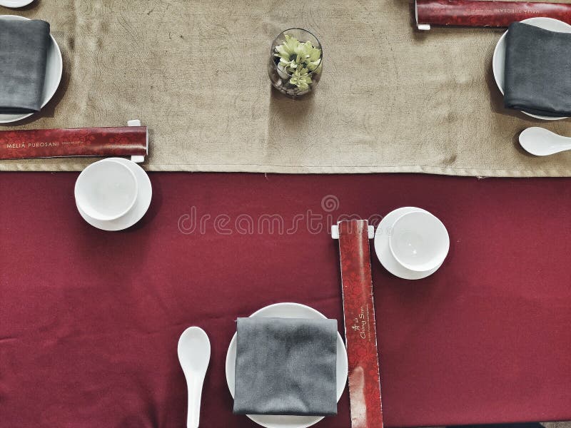 Good Restaurant Design Interior. a Chinesee Style Table Manner Stock ...