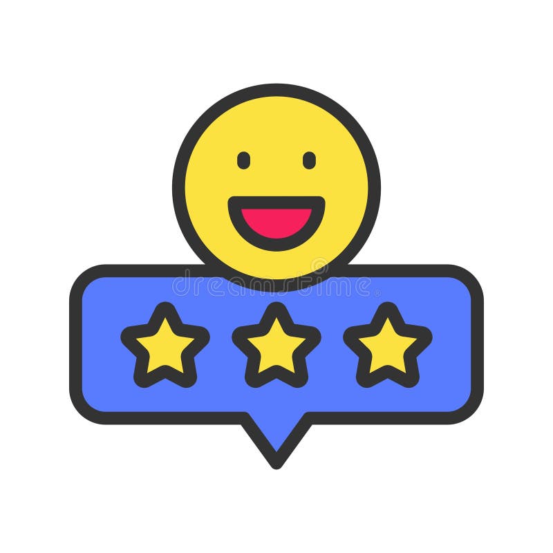 Good Review Icon Image. stock vector. Illustration of feedback - 286871143