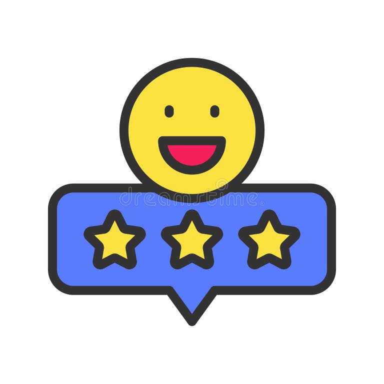 Good Review Icon Image. stock vector. Illustration of feedback - 286871143