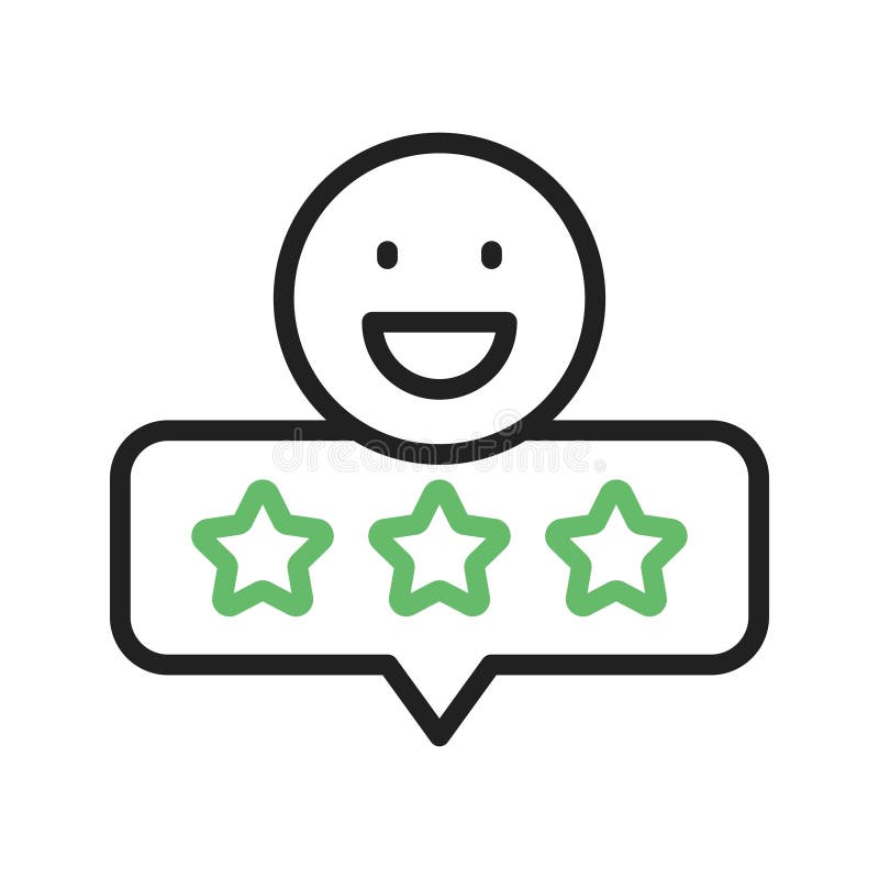 Good Review Icon Image. stock vector. Illustration of outline - 288148774