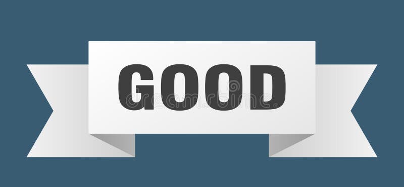 Good job ribbon sign stock vector. Illustration of vector - 158356526